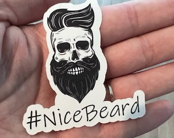 Beard Sticker - Etsy
