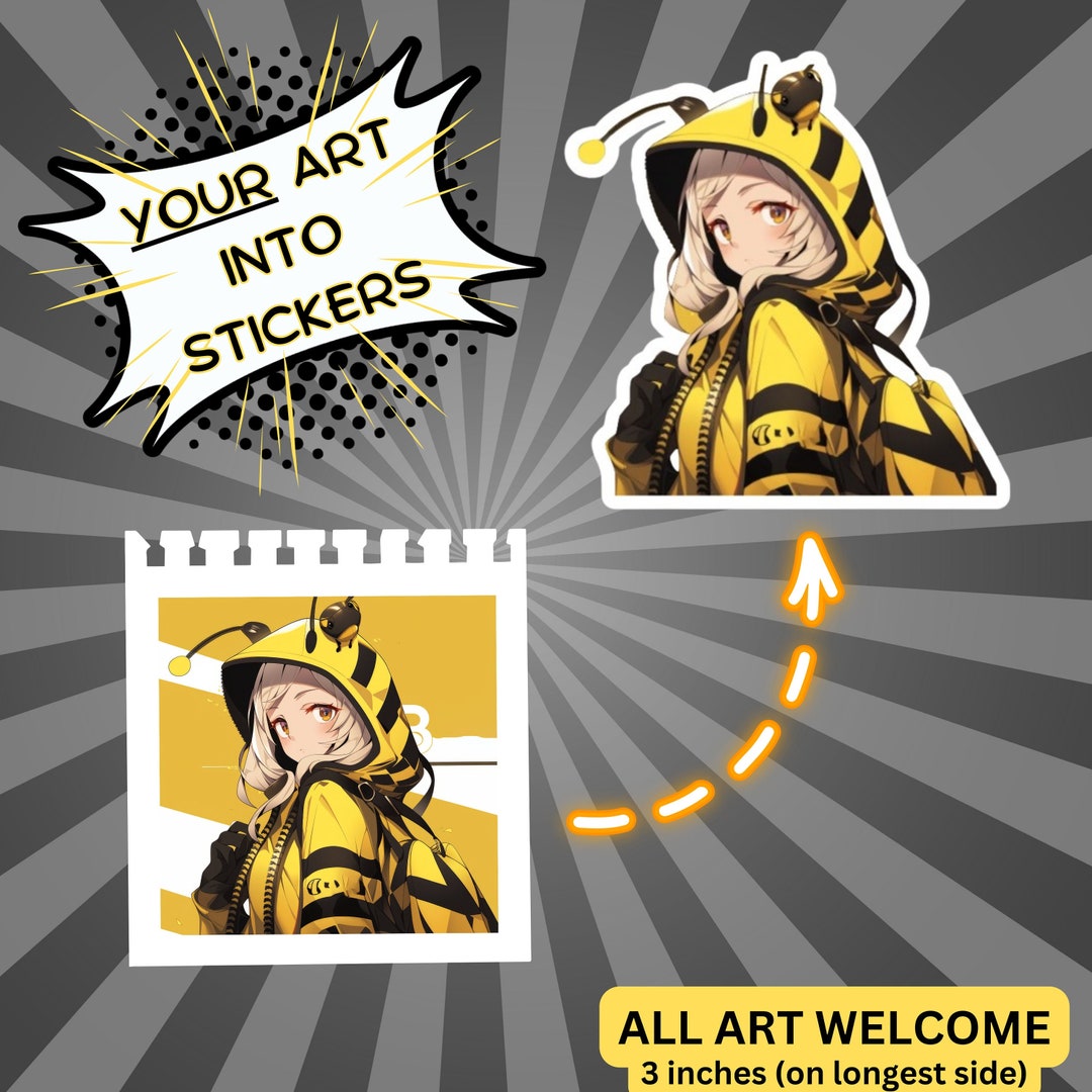 YOUR Anime and Art Stickers – 3" Vinyl Decals – Anime & Artwork Only ...