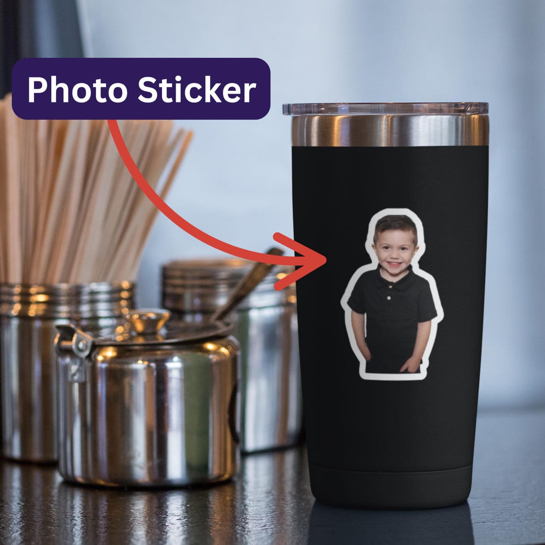 Personalized Photo Stickers: Custom Waterproof Vinyl Decals - Etsy