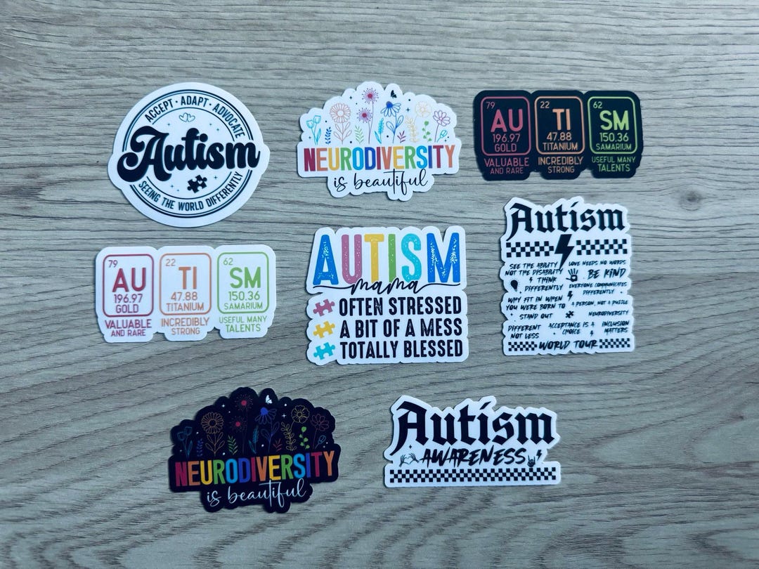 Autism Stickers | Neurodiversity Stickers | Autism Acceptance Vinyl ...