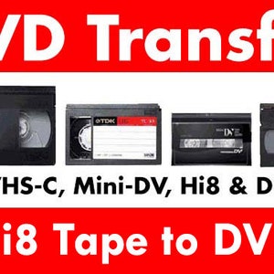 Convert Your Hi8 Video Tape to DVD. Transfer Your Hi8 Tape's to Dvd or ...