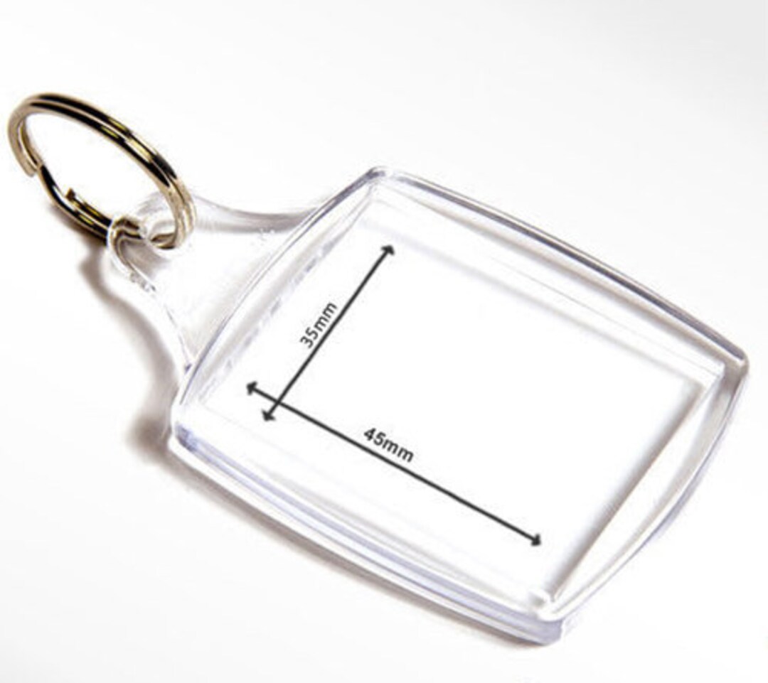 1 X Blank Keyring to Take Custom Photo Christmas Birthday Gift Wedding ...