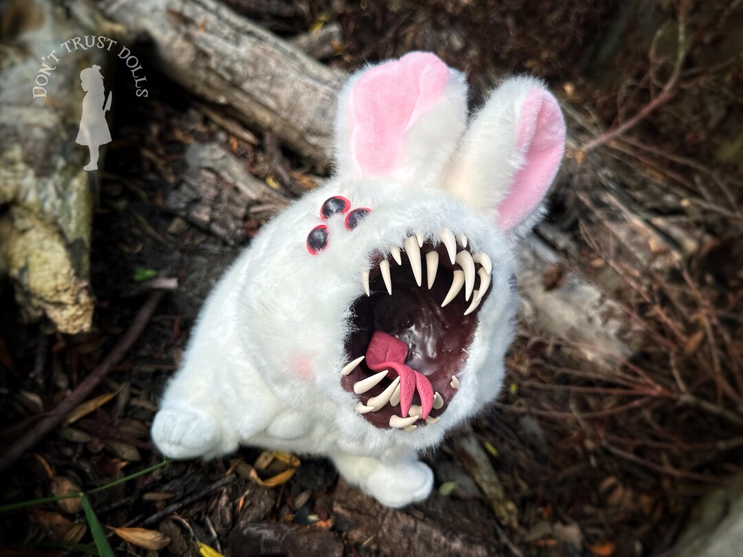 Bobble Bun Creepy Monster Bunny Horror Rabbit, Creepy Teddy, Creepy ...