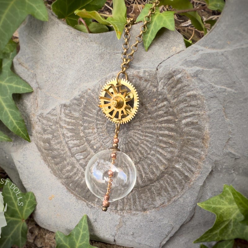 Clockwork Necklace - Etsy