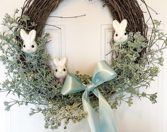 Easter Bunny Wreath - Etsy