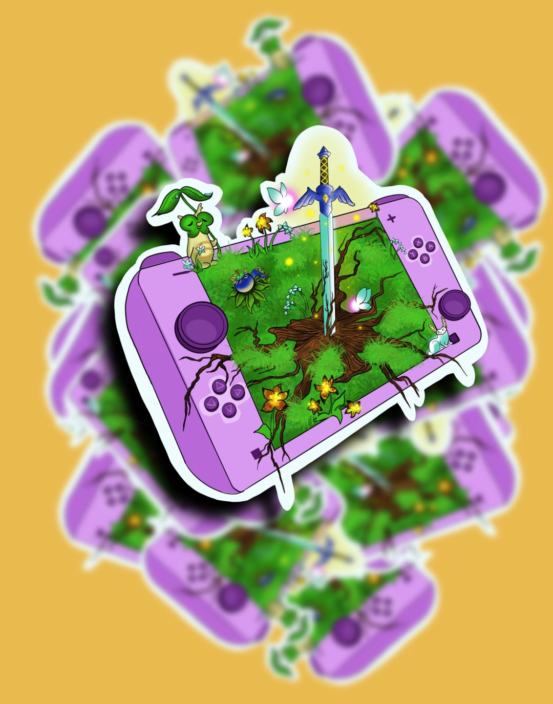 Nintendo Switch Cute Aesthetic Blupee LOZ Arrow Rupees 3” Vinyl Sticker ...