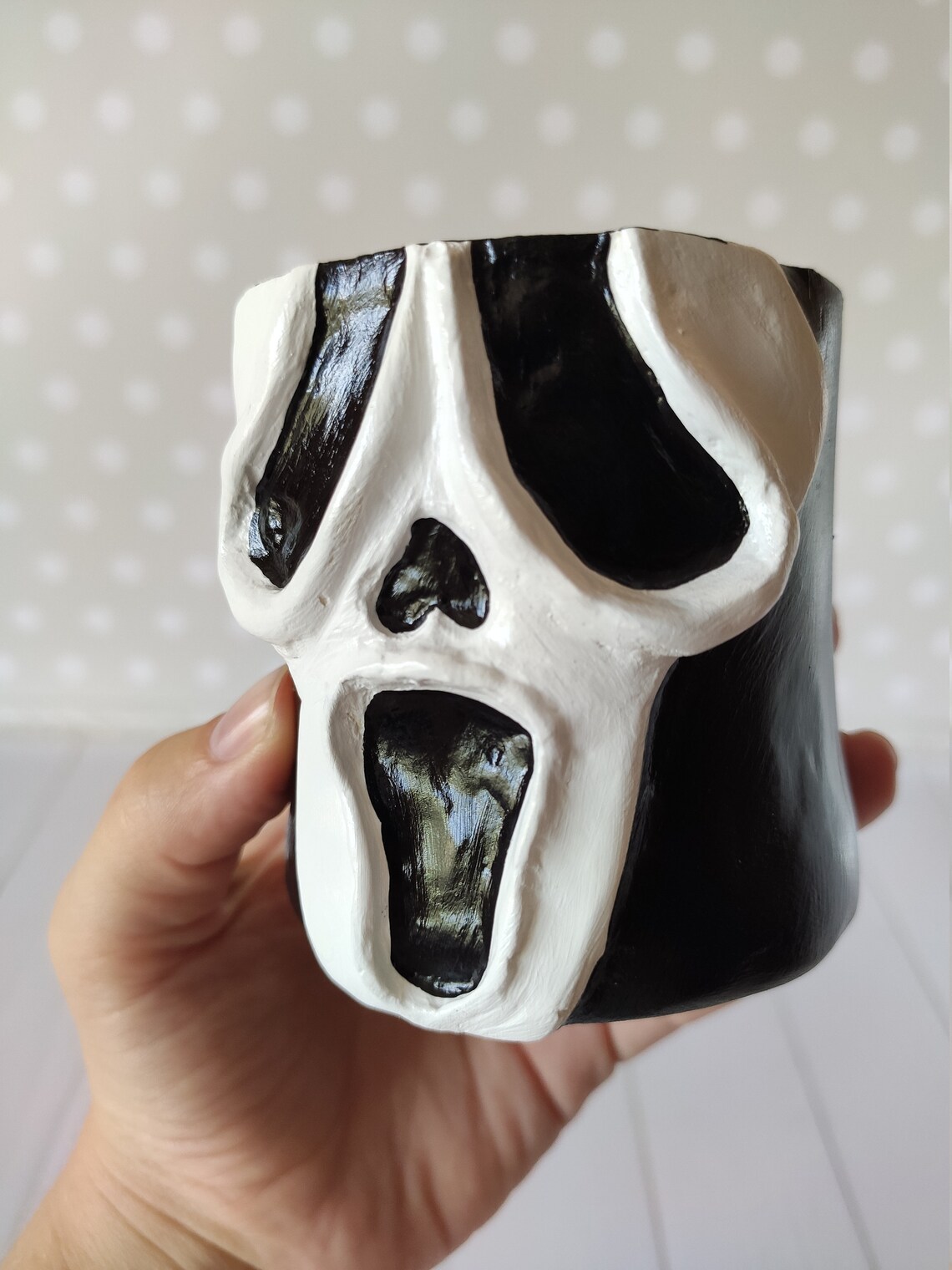 Scream Ghostface Planter Indoor Plant Pot Scary Halloween | Etsy
