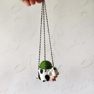 Cow Hanging Car Air Freshener Essential Oil Car Clay Diffuser With Wool ...