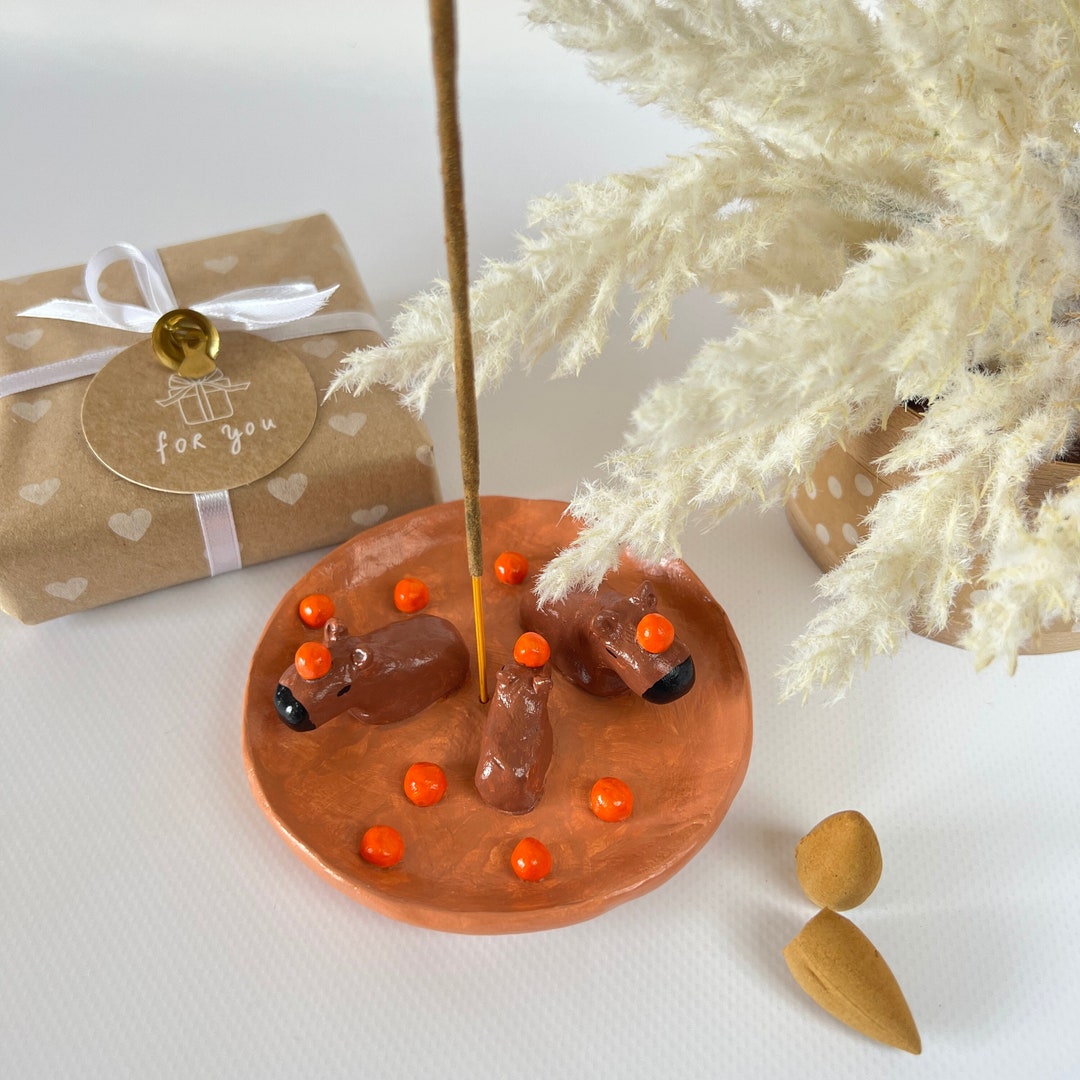 Swimming Capybaras With Oranges Incense Holder Cute Capybara - Etsy