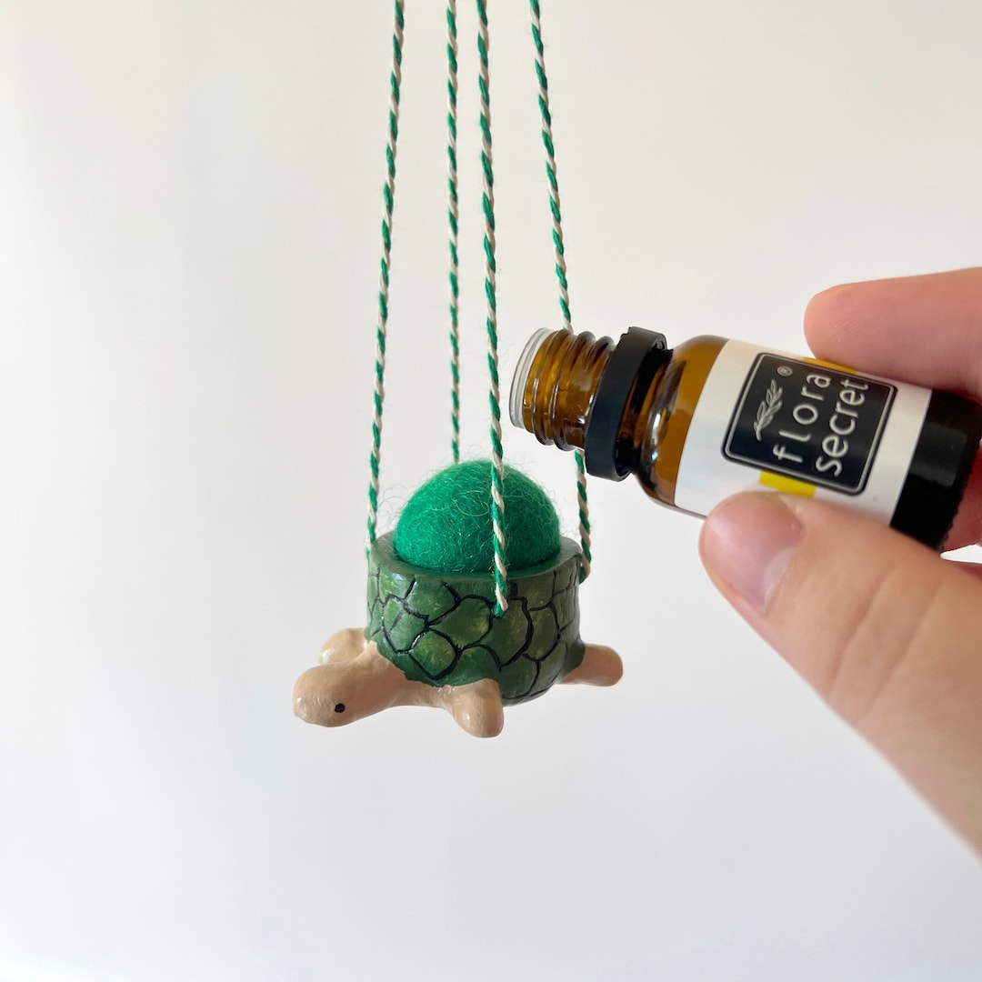 Turtle Hanging Car Air Freshener Essential Oil Car Clay Diffuser With ...