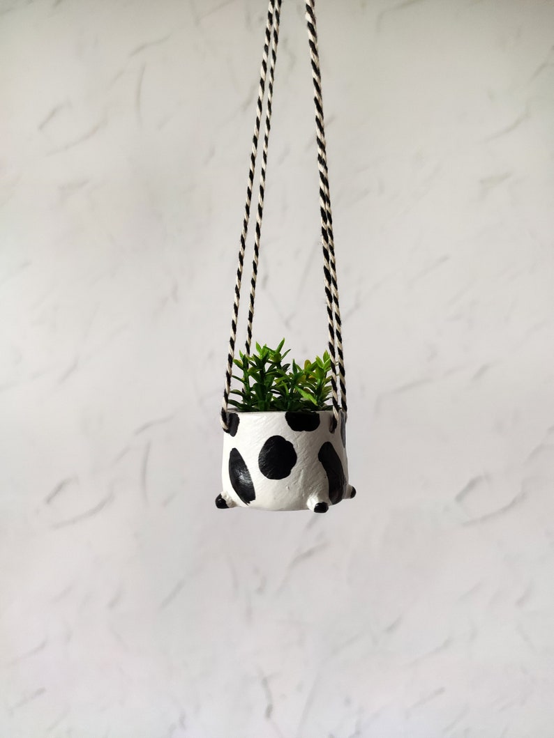 Cow Rear View Mirror Mini Planter Small Pot With Faux Plant - Etsy