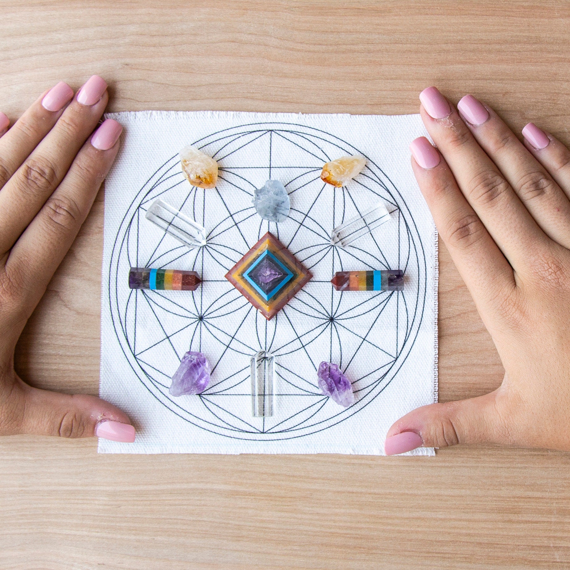 Chakra Balancing Crystal Healing Grid - Healing Crystals Sacred ...