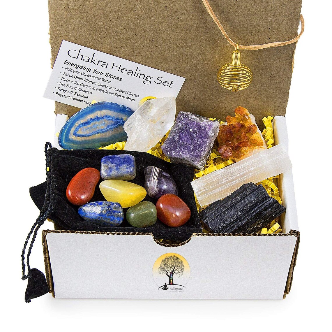 Chakra Kit Sampler Set 14 Pc Crystal Healing Kit Crystal - Etsy