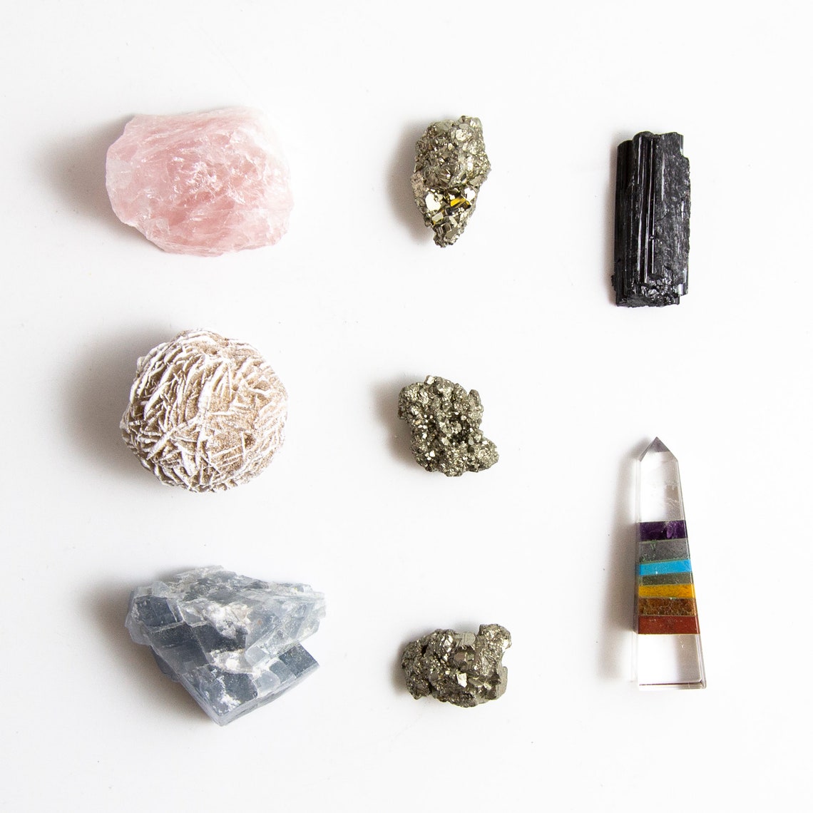 Healing Crystals Mineral Set Collection Healing Stones Life | Etsy