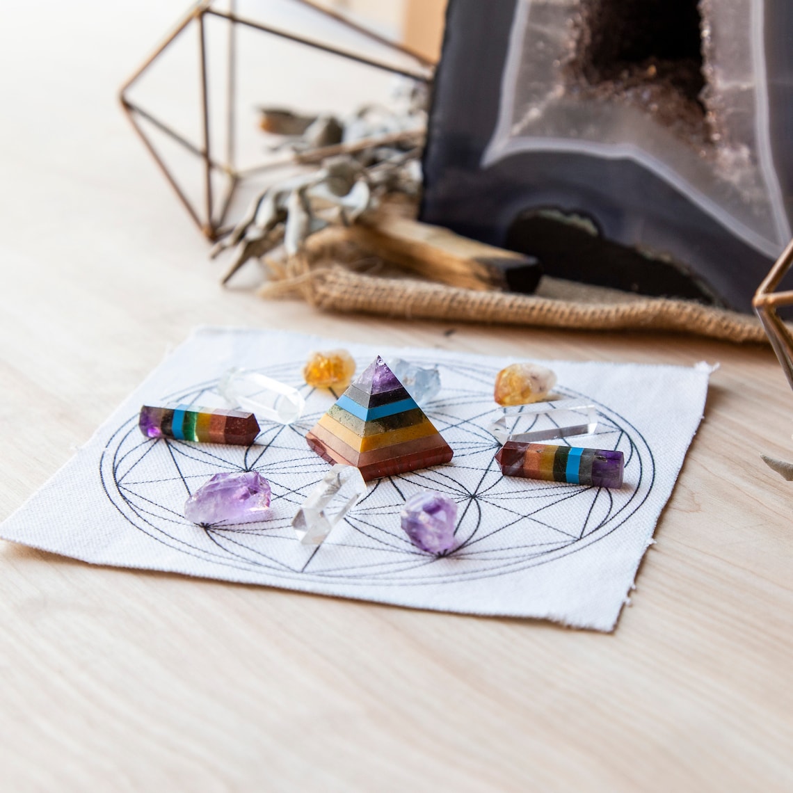 Chakra Balancing Crystal Healing Grid - Healing Crystals Sacred ...