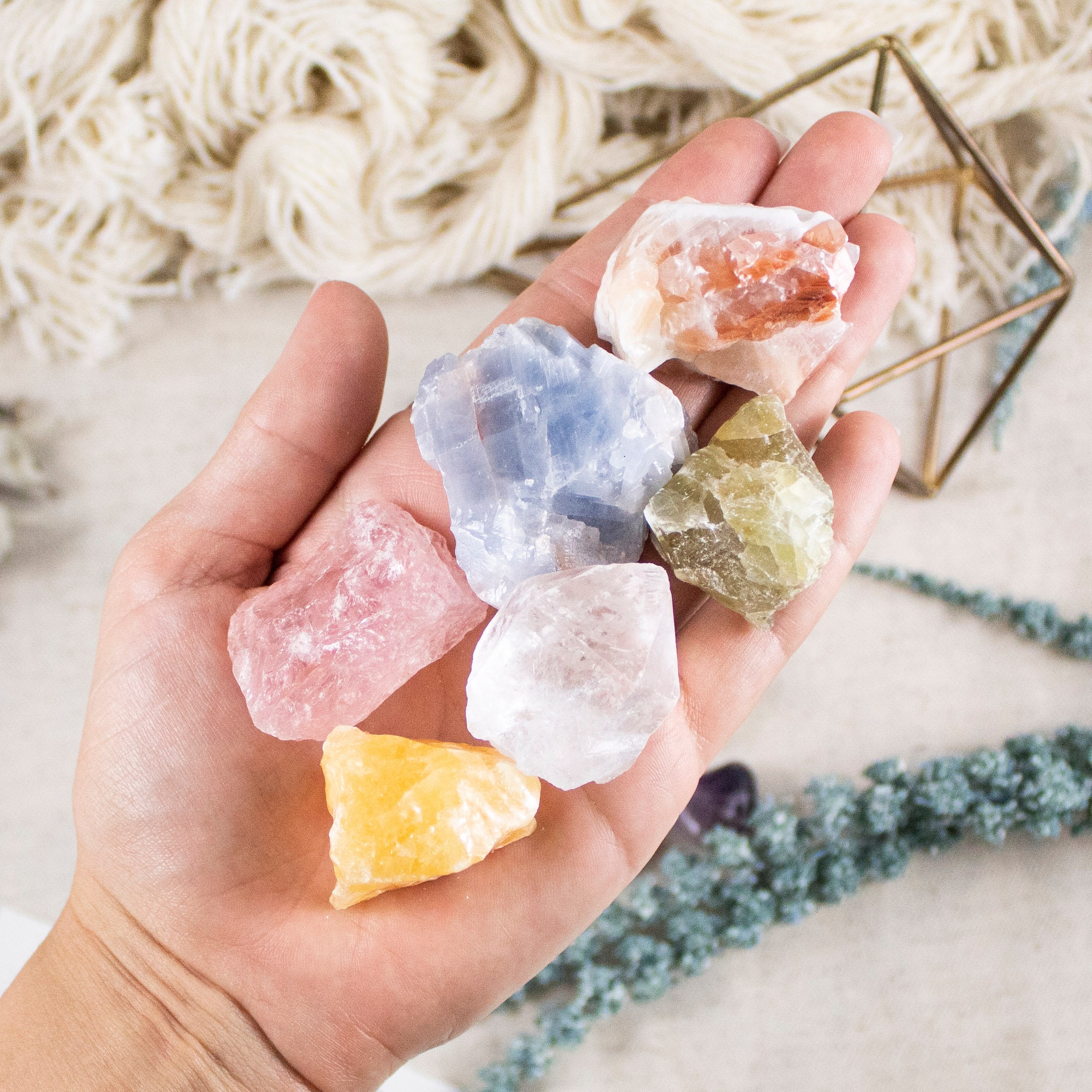 Chakra Set and Raw Crystals Healing Crystals Sampler Pack | Etsy