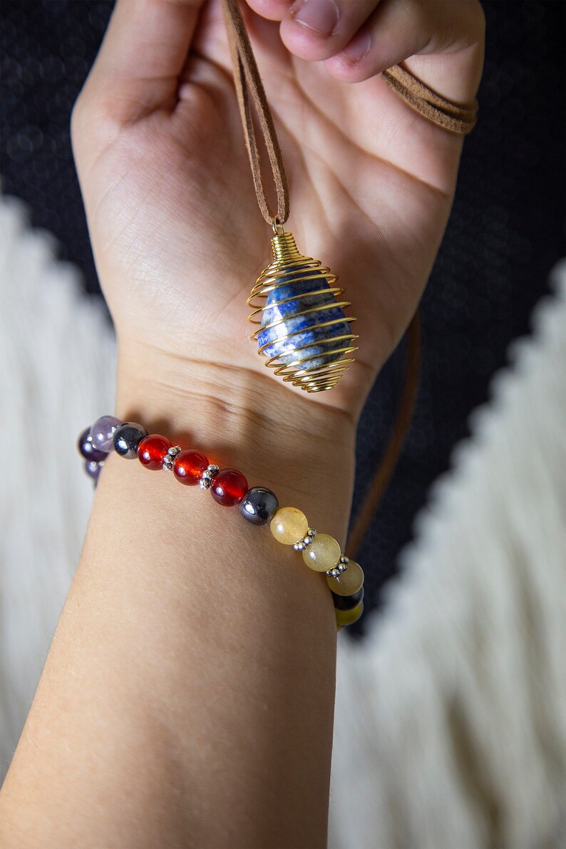 Wearable Healing Crystals Set and Smudging Discovery Bundle - Etsy