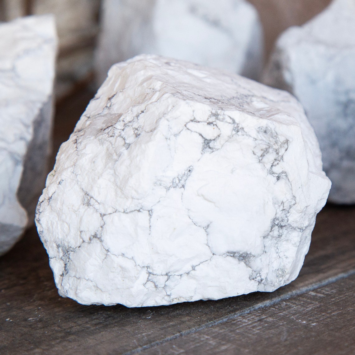 Large Natural Rough White Howlite Stone Over 1/2 Pound - Etsy