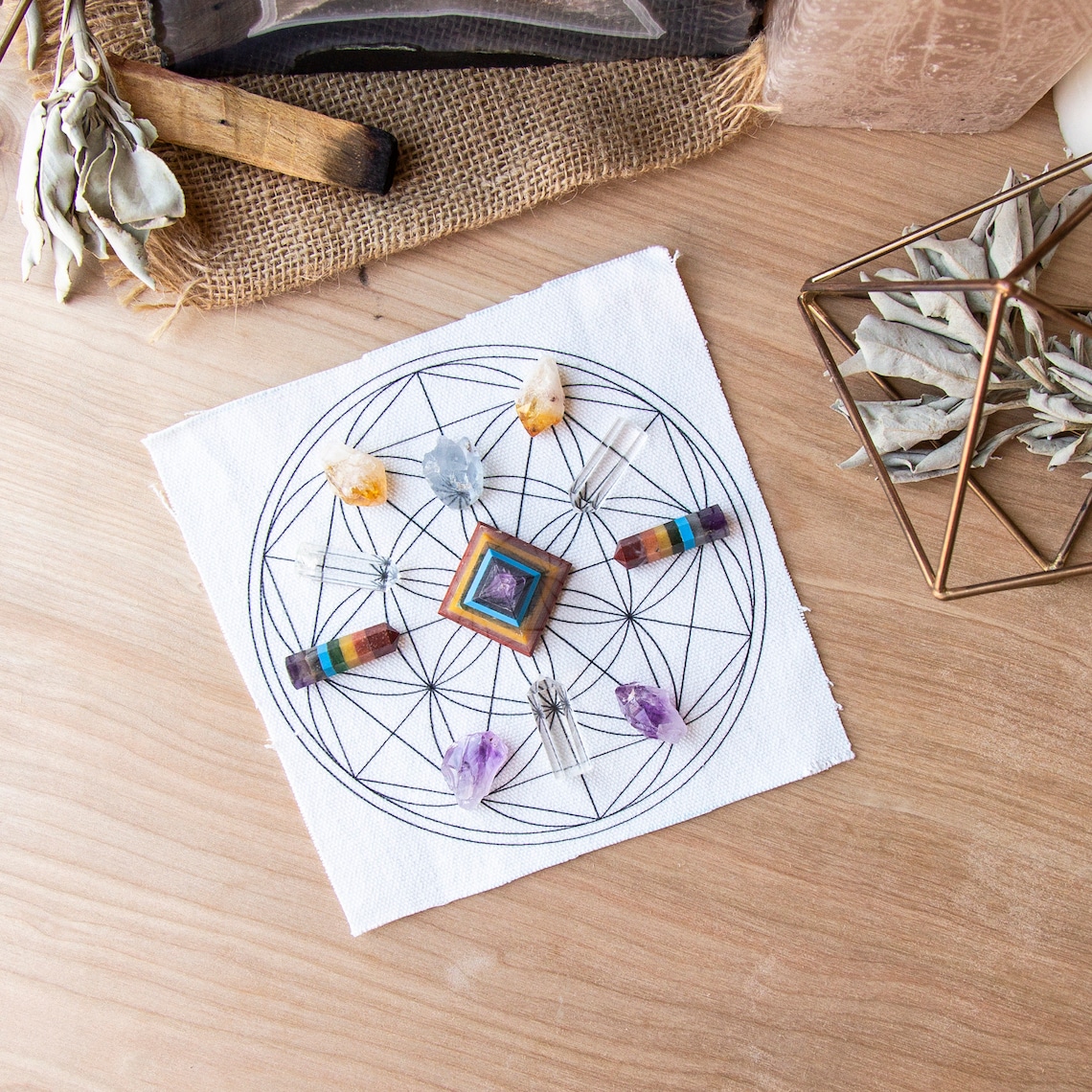 Chakra Balancing Crystal Healing Grid - Healing Crystals Sacred ...