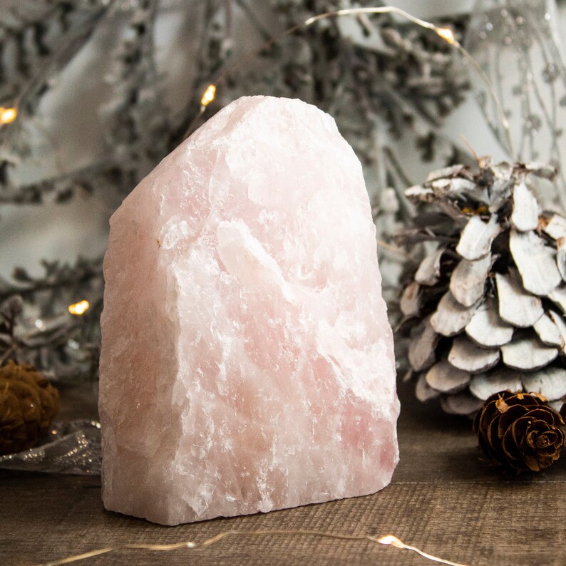 Rose Quartz Crystal Lamp Pink Quartz Light the Original - Etsy