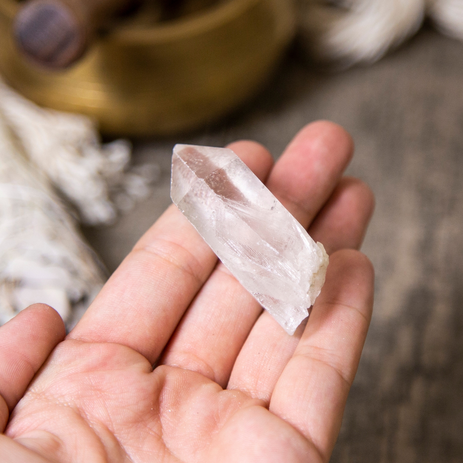 Natural Clear Quartz Crystal Point Raw Clear Quartz Point | Etsy