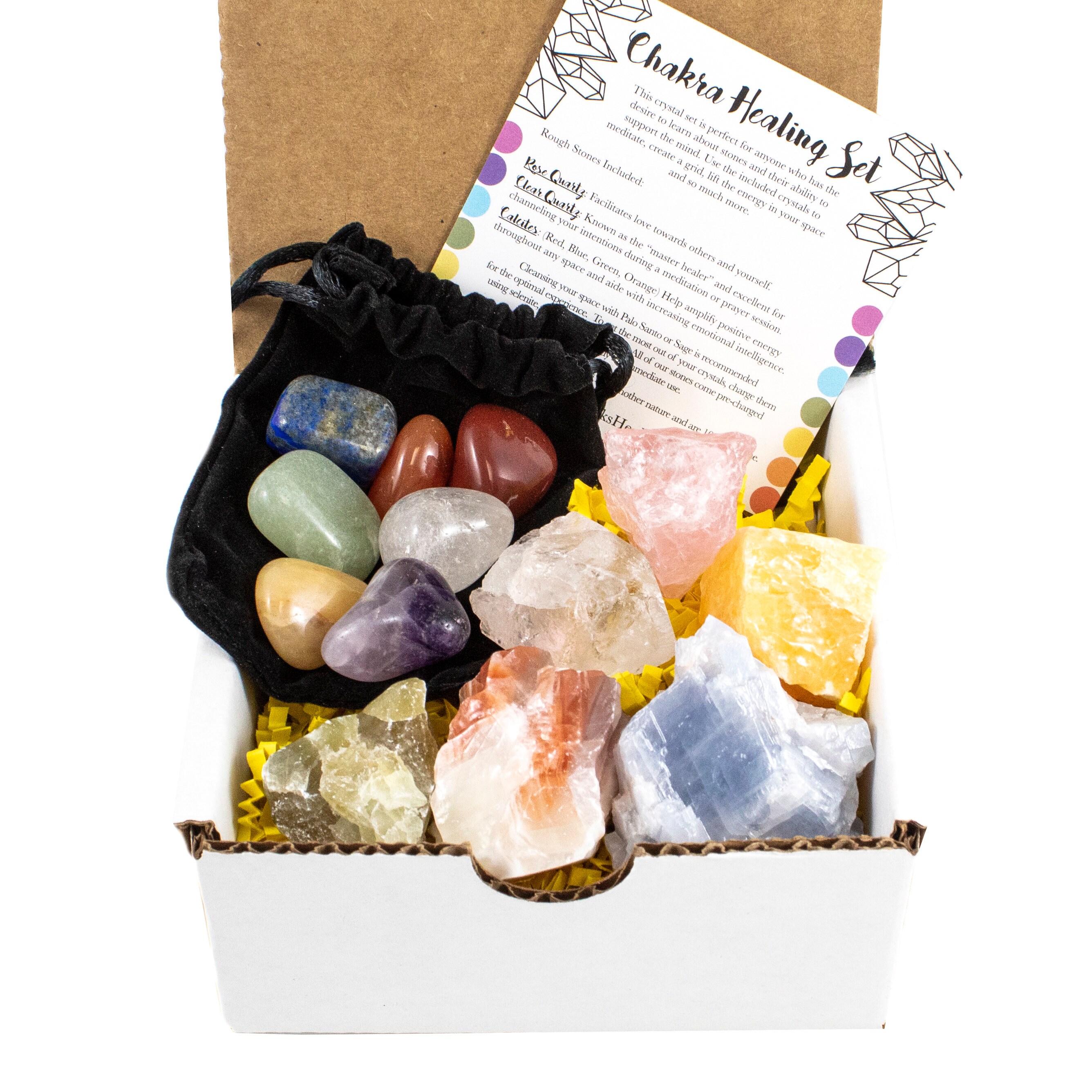 Chakra Set and Raw Crystals Healing Crystals Sampler Pack | Etsy