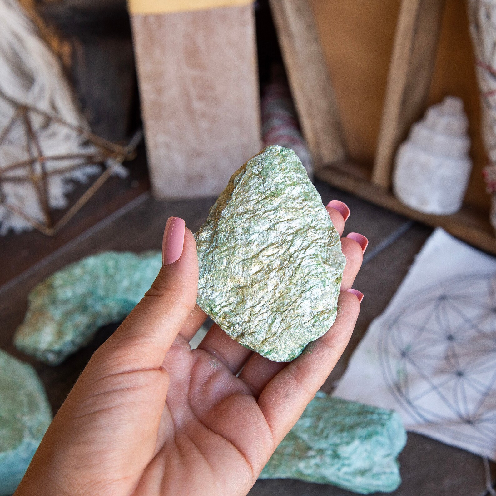 Large Natural Rough Fuchsite Stone Over 2 1/2 Inches | Etsy
