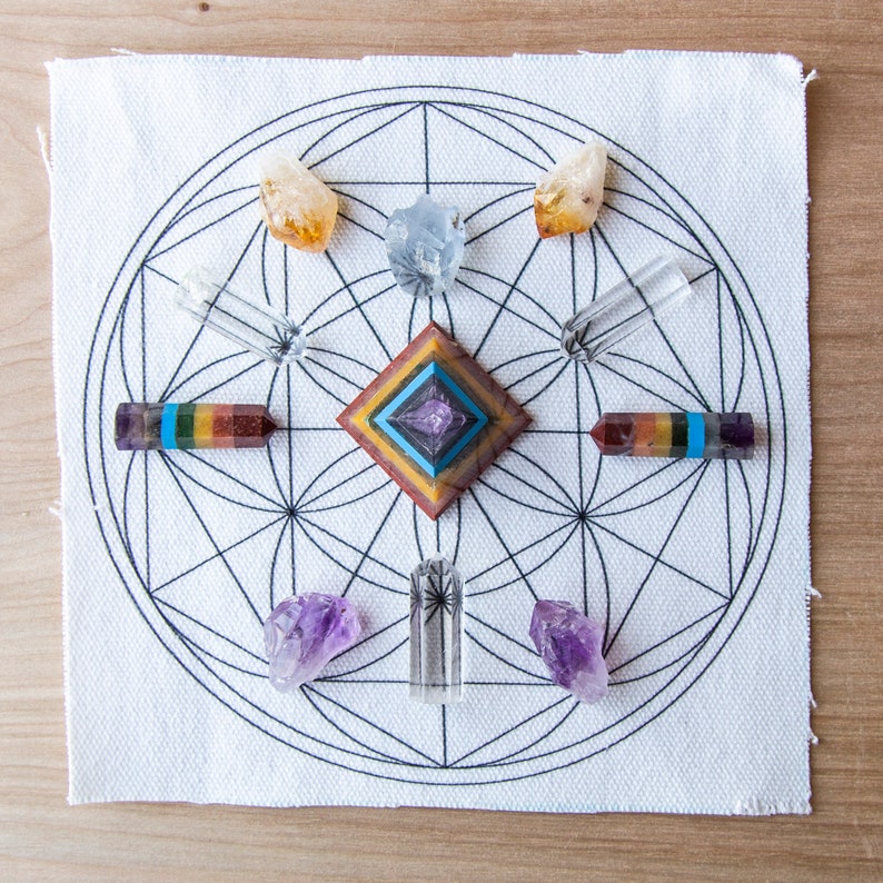 Chakra Balancing Crystal Healing Grid - Healing Crystals Sacred ...
