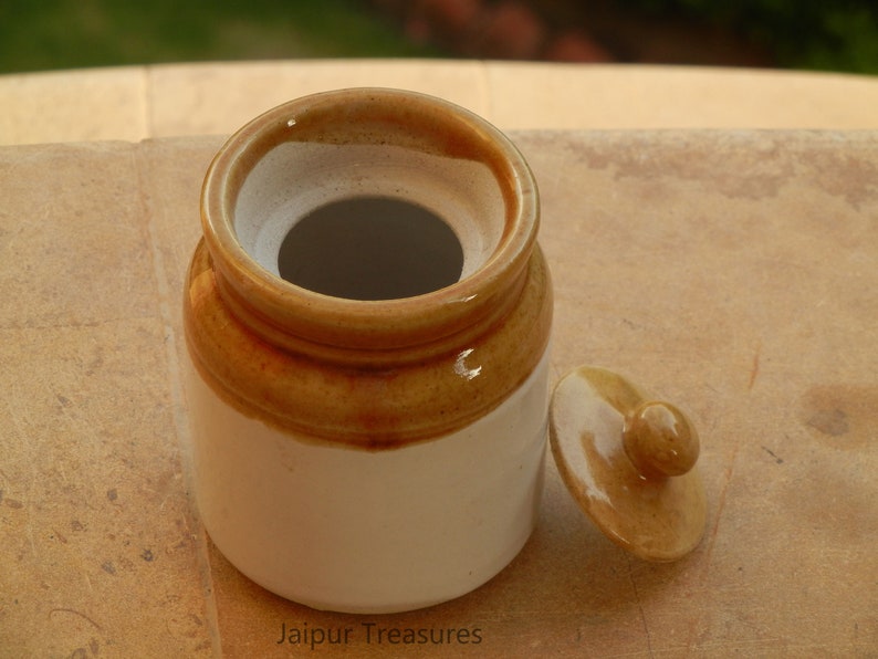 Ceramic Pickle Jar Achaar Barni Sauce Jar Container - Etsy