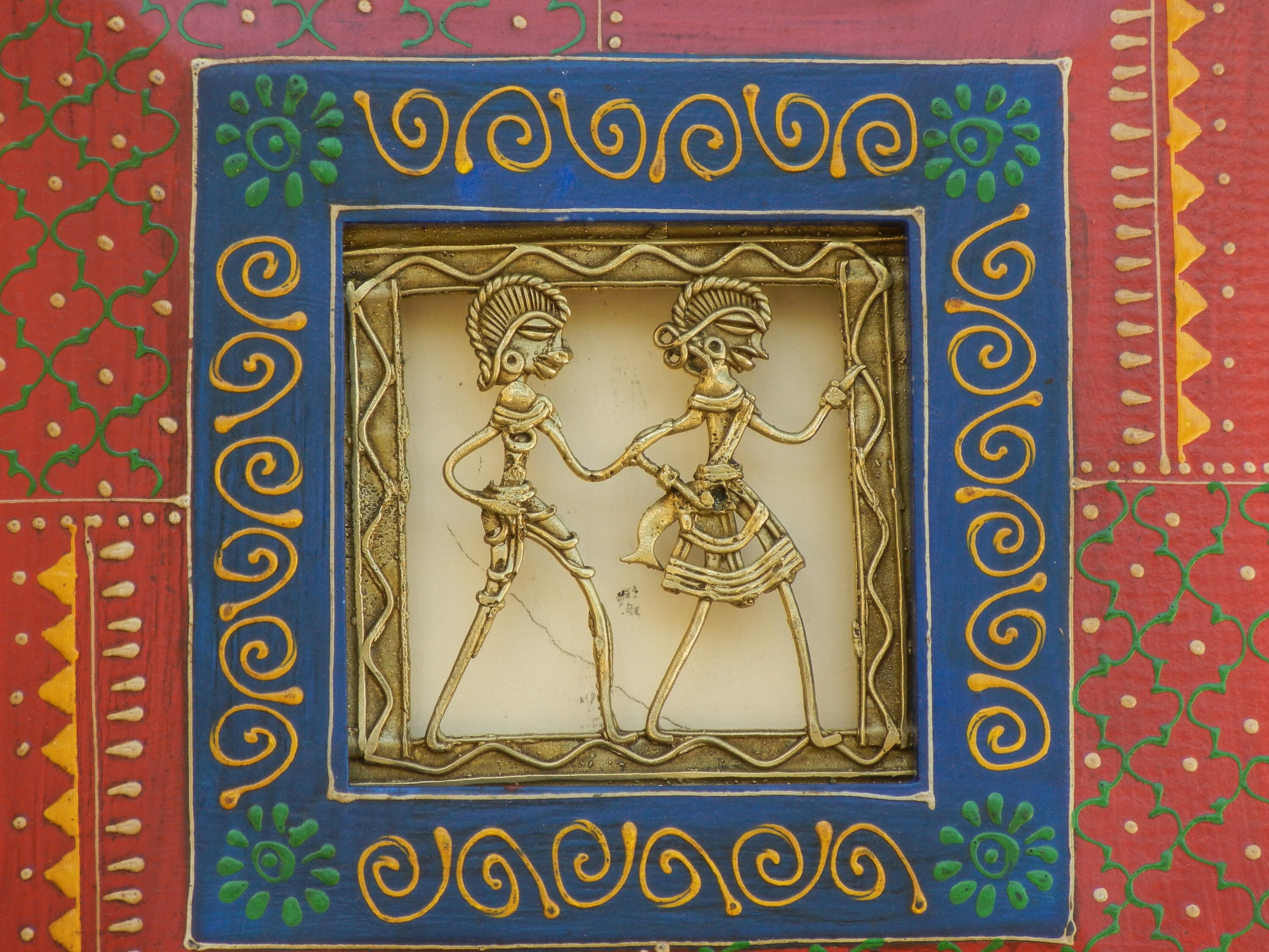 Wooden And Brass Wall Decor Wall Hanging Wall Art Handmade | Etsy