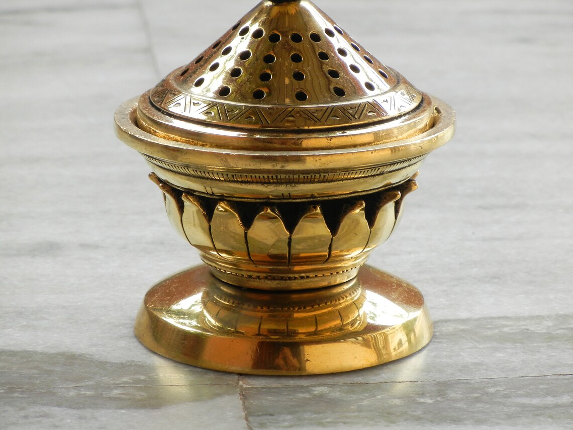 Brass Loban Lamp Incense Burner Prayer Lamp Dhoop Box - Etsy