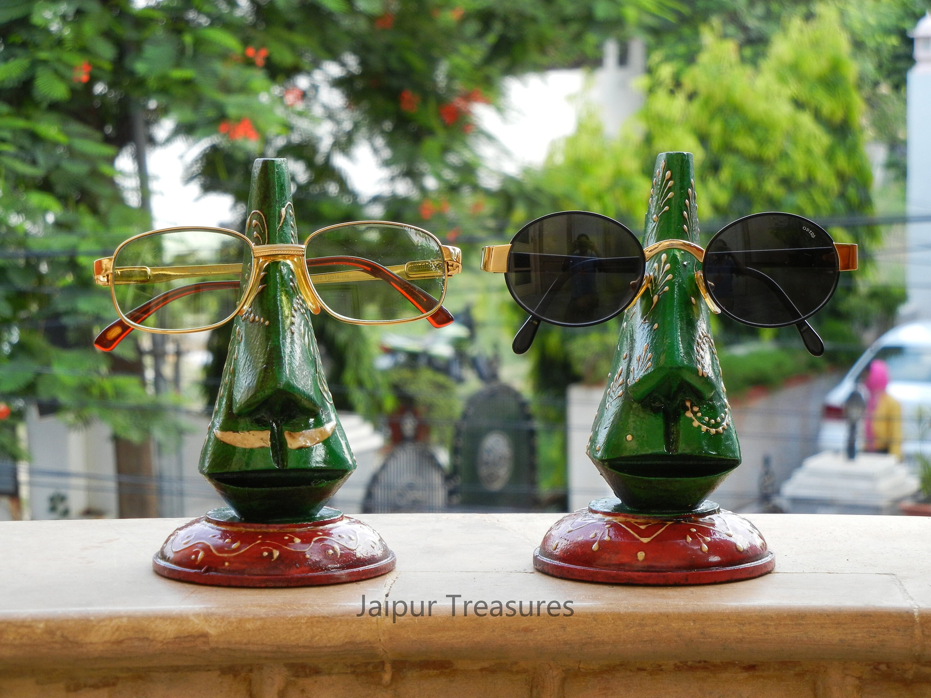 Wooden Indian Spectacle Holder Sunglasses Stand Chashma | Etsy