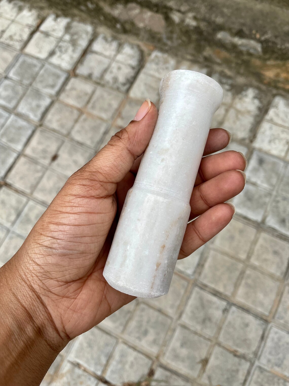 Marble Mortar and Pestle Okhal Moosal Moosali Traditional | Etsy