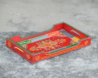 Hand-painted Wooden Tray - Etsy