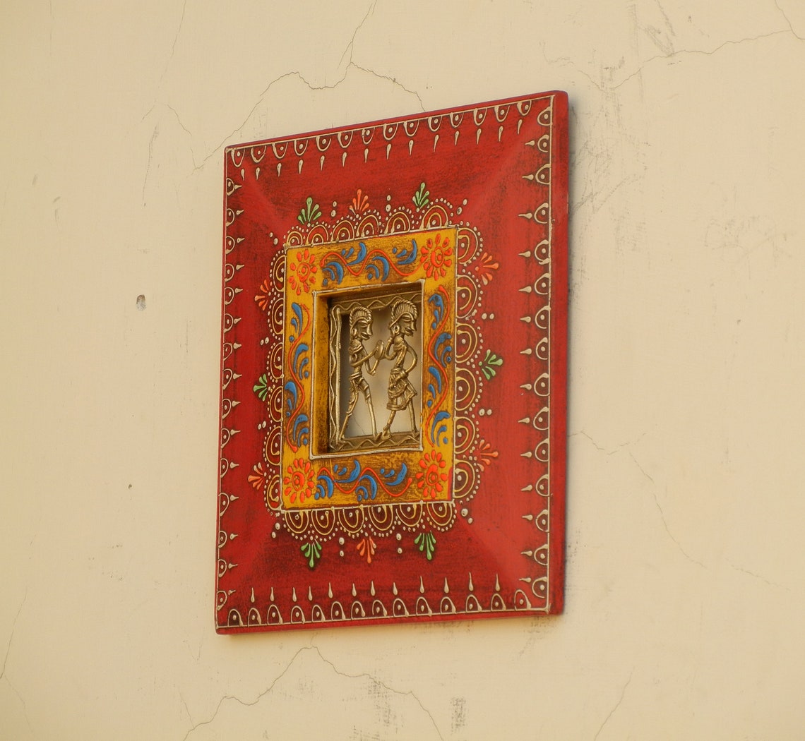 Wooden and Brass Wall Decor Wall Hanging Wall Art Handmade | Etsy