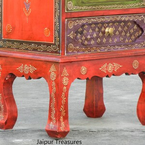 Wooden 4 Drawer Chest, Bedside Table, Storage Table, Chest of Drawer ...