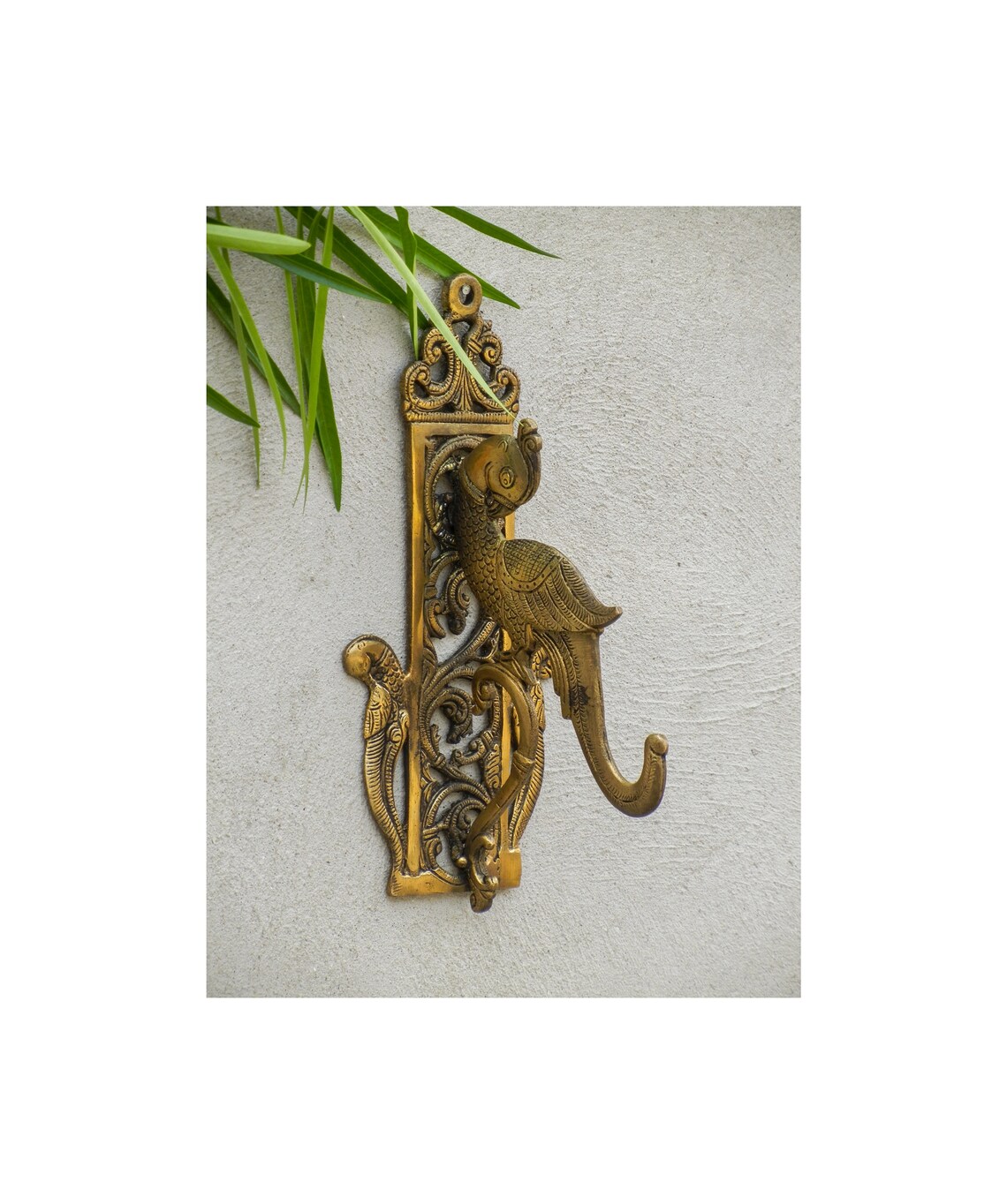 Brass Peacock Wall Hanger Vintage Style Wall Hanging Wall - Etsy