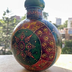 Metal Round Flower Pot Handi Vessel Flower Vase Indian - Etsy