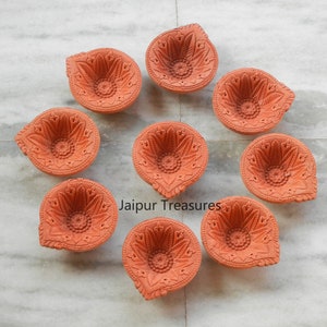 Clay Diya Pot, Diwali Diya, Clay Oil Lamp, Indian Diya, Wick Lamp, Ghee ...