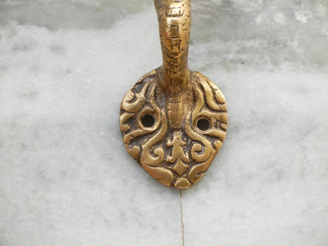 Brass Vintage Style Lady Door Handle With Folded Hands and - Etsy