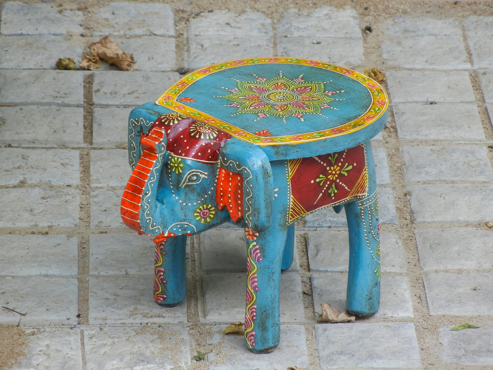 Wooden Elephant Stool Side Table End Table Footstool - Etsy