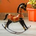 Metal Rocking Horse Statue Figurine Sculpture Showpiece - Etsy