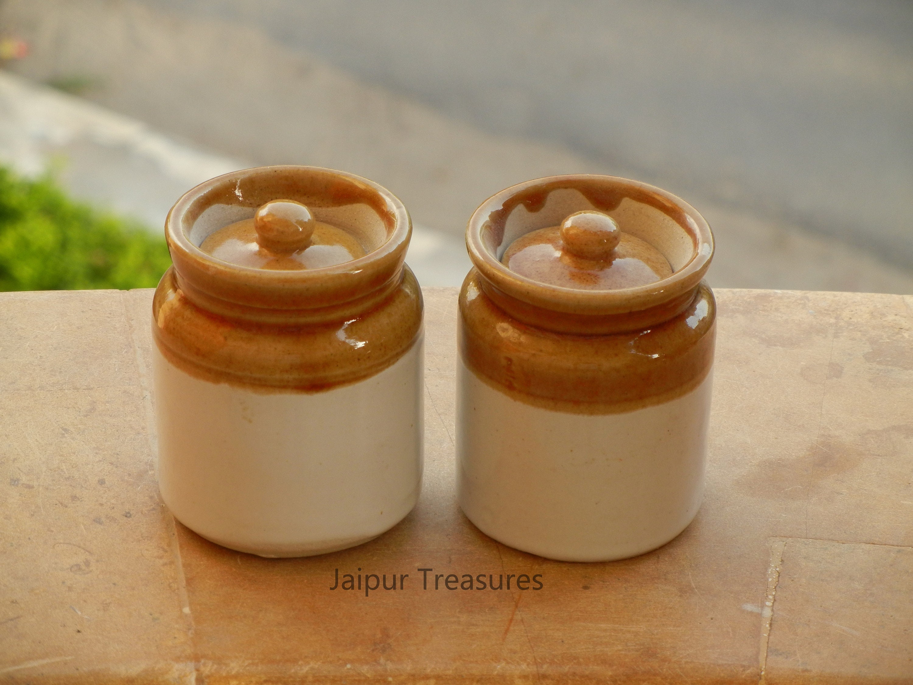 Ceramic Pickle Jar Achaar Barni Sauce Jar Container | Etsy