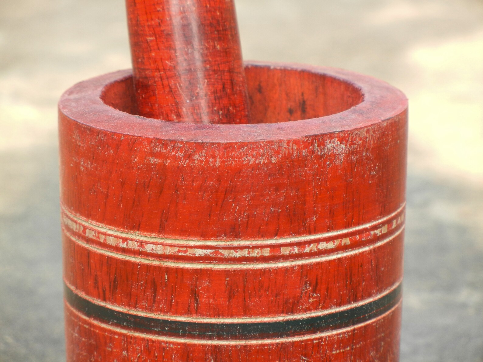 Vintage Old Wooden Mortar and Pestel, Okhal, Moosal, Moosali ...