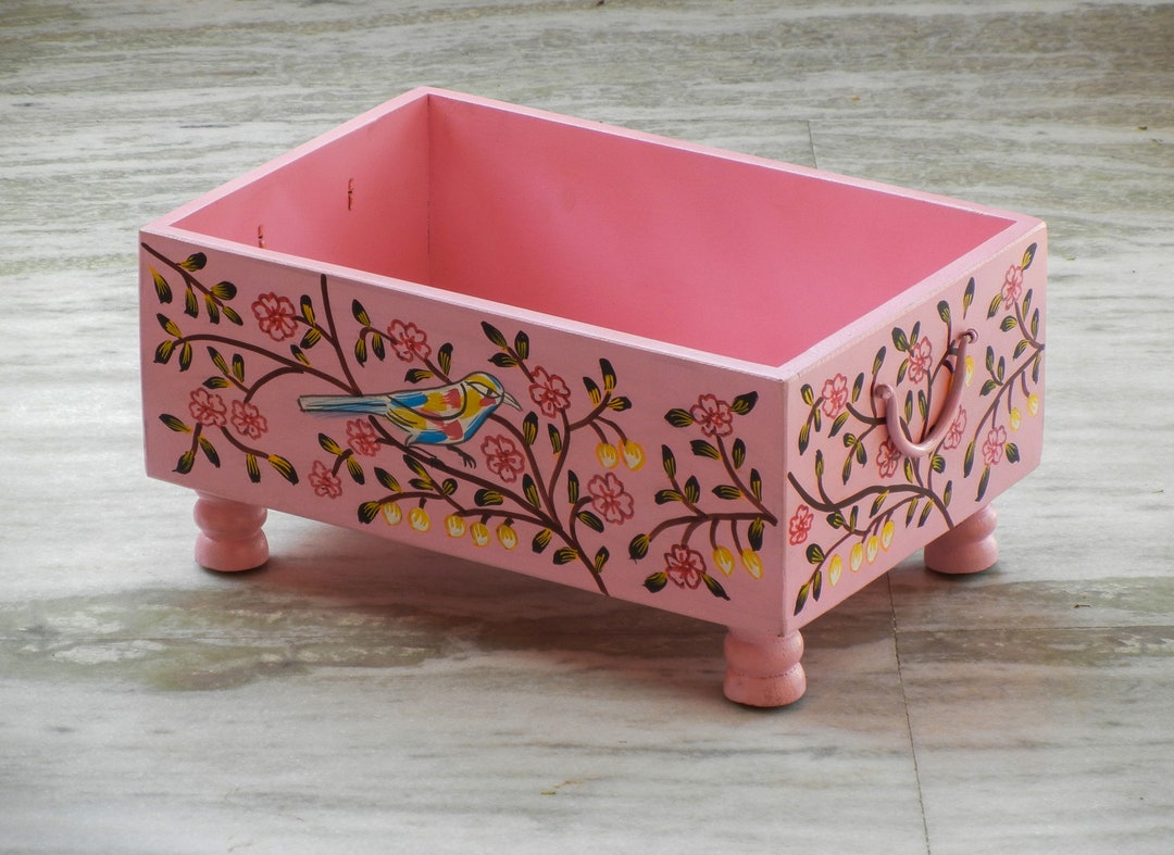 Wooden Painted Rectangle Fruit Basket Fruit Plate Punnet - Etsy