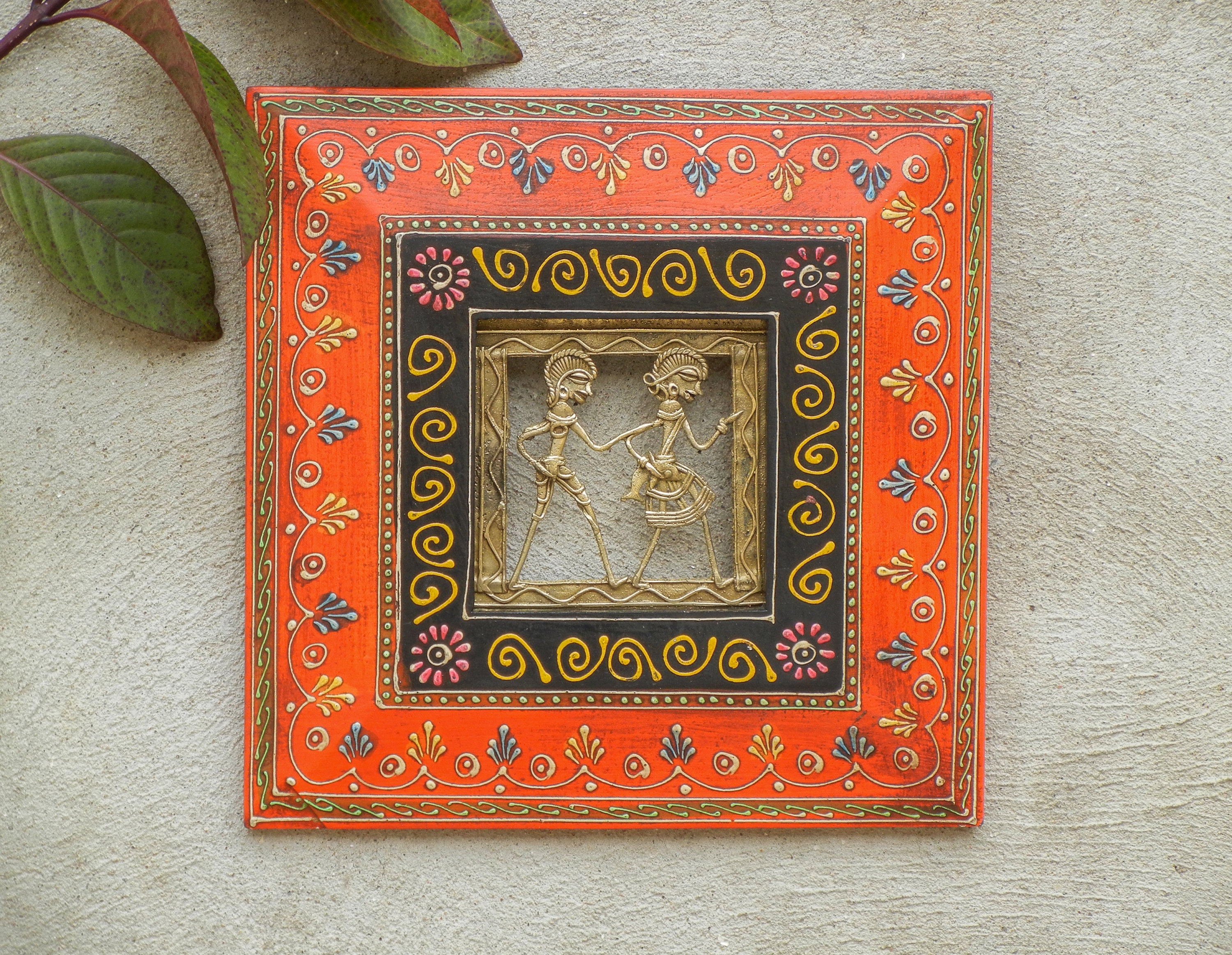 Wooden and Brass Wall Decor, Wall Hanging, Wall Art, Handmade Hand ...