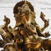 Brass Lord Ganesha on Singhasan Idol Statue Home Décor - Etsy