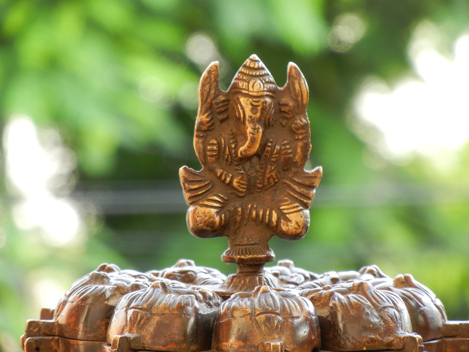 Brass Vintage Style Indian Ganesha Box 9 Compartment Box - Etsy