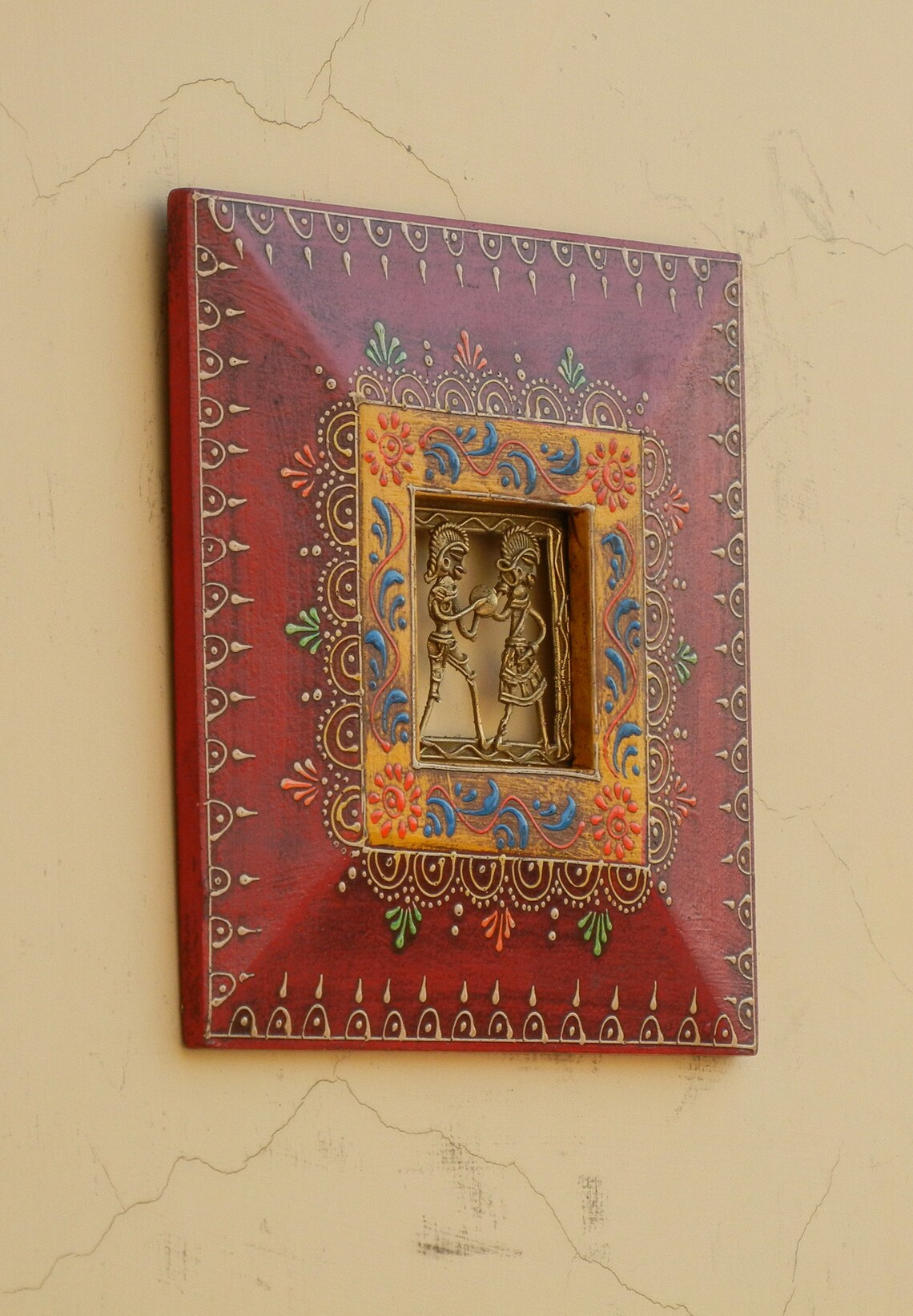 Wooden and Brass Wall Decor Wall Hanging Wall Art Handmade | Etsy