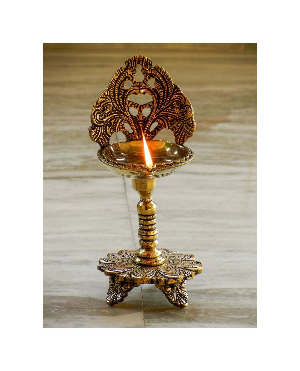 Brass Diya Indian Deepak Brass Oil Lamp Indian Decor - Etsy